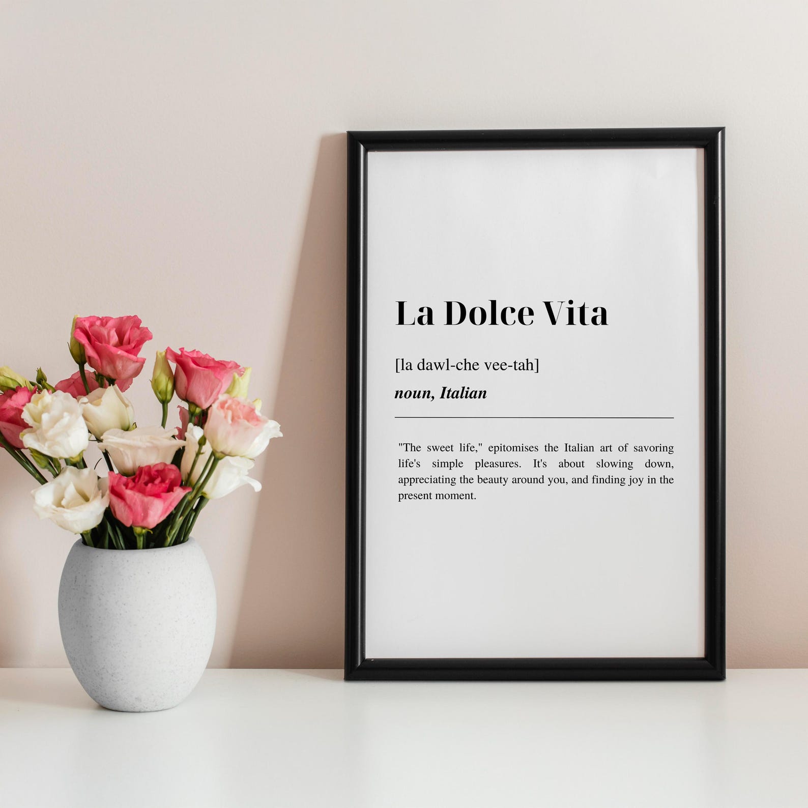 La Dolce Vita Print Poster (digital Download) | Italian Good Life ...