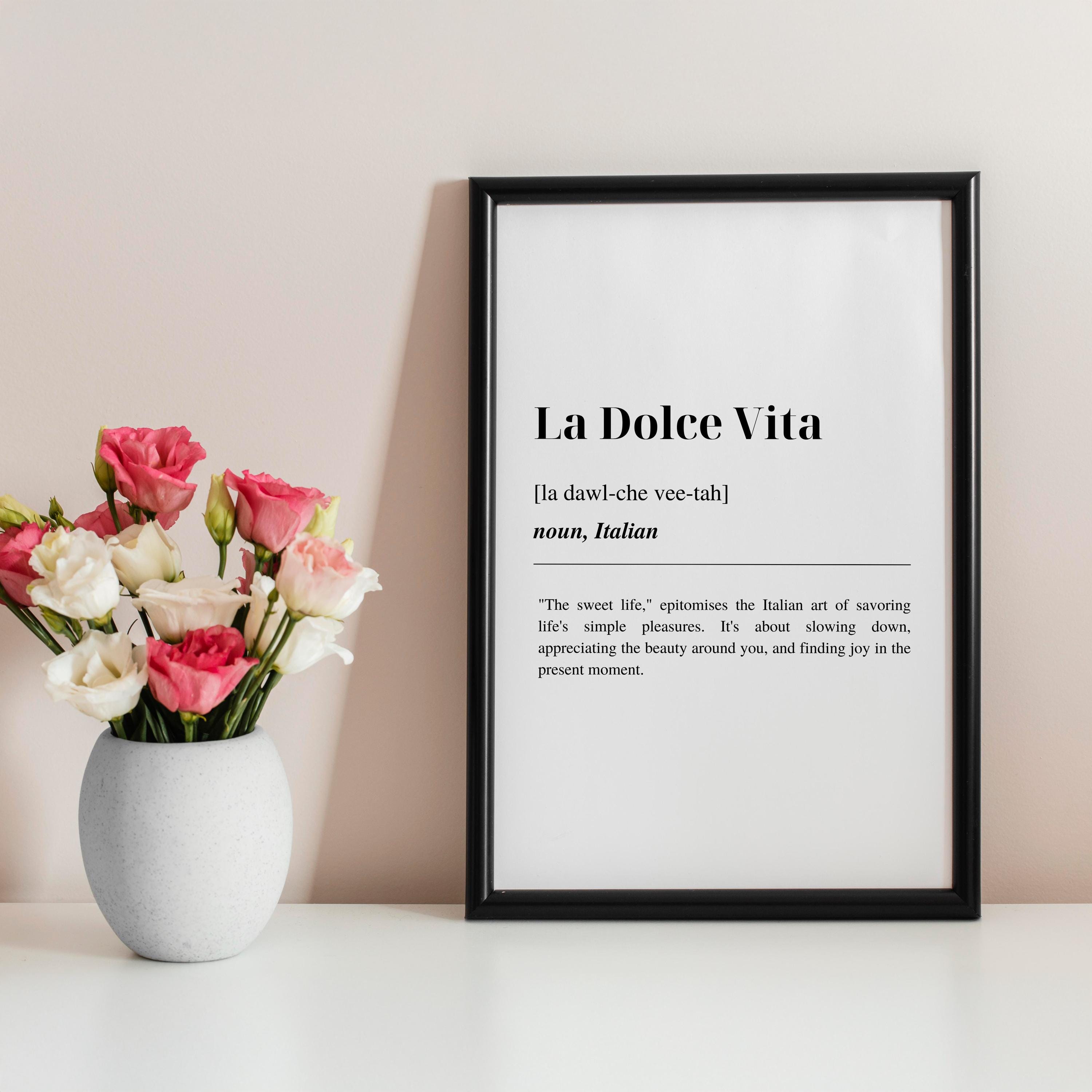 La Dolce Vita Print Poster (digital Download) | Italian Good Life ...