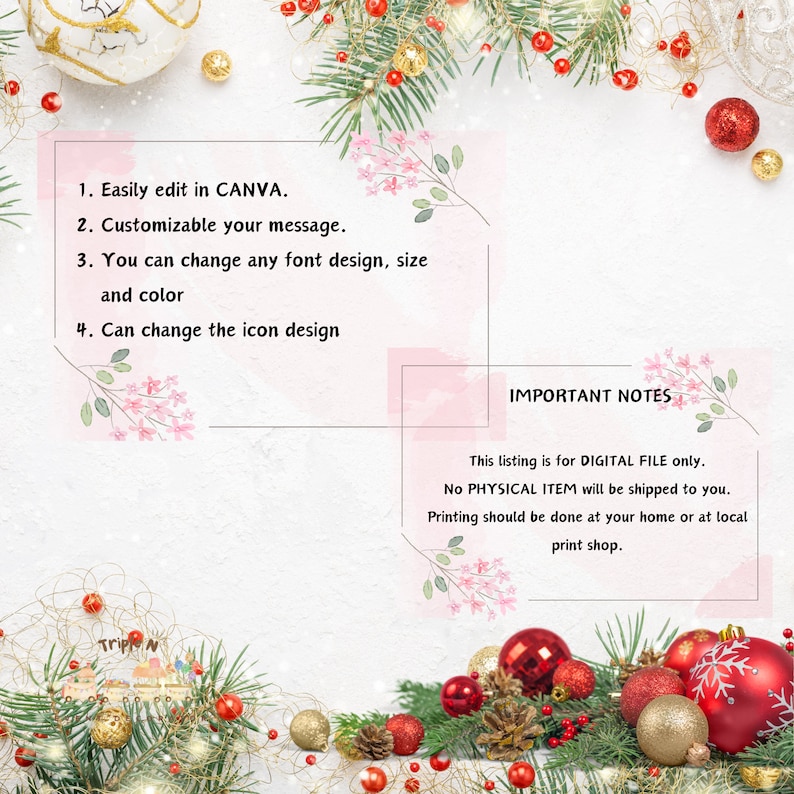 Editable Canva Template Christmas Party, Invitation Christmas Party ...