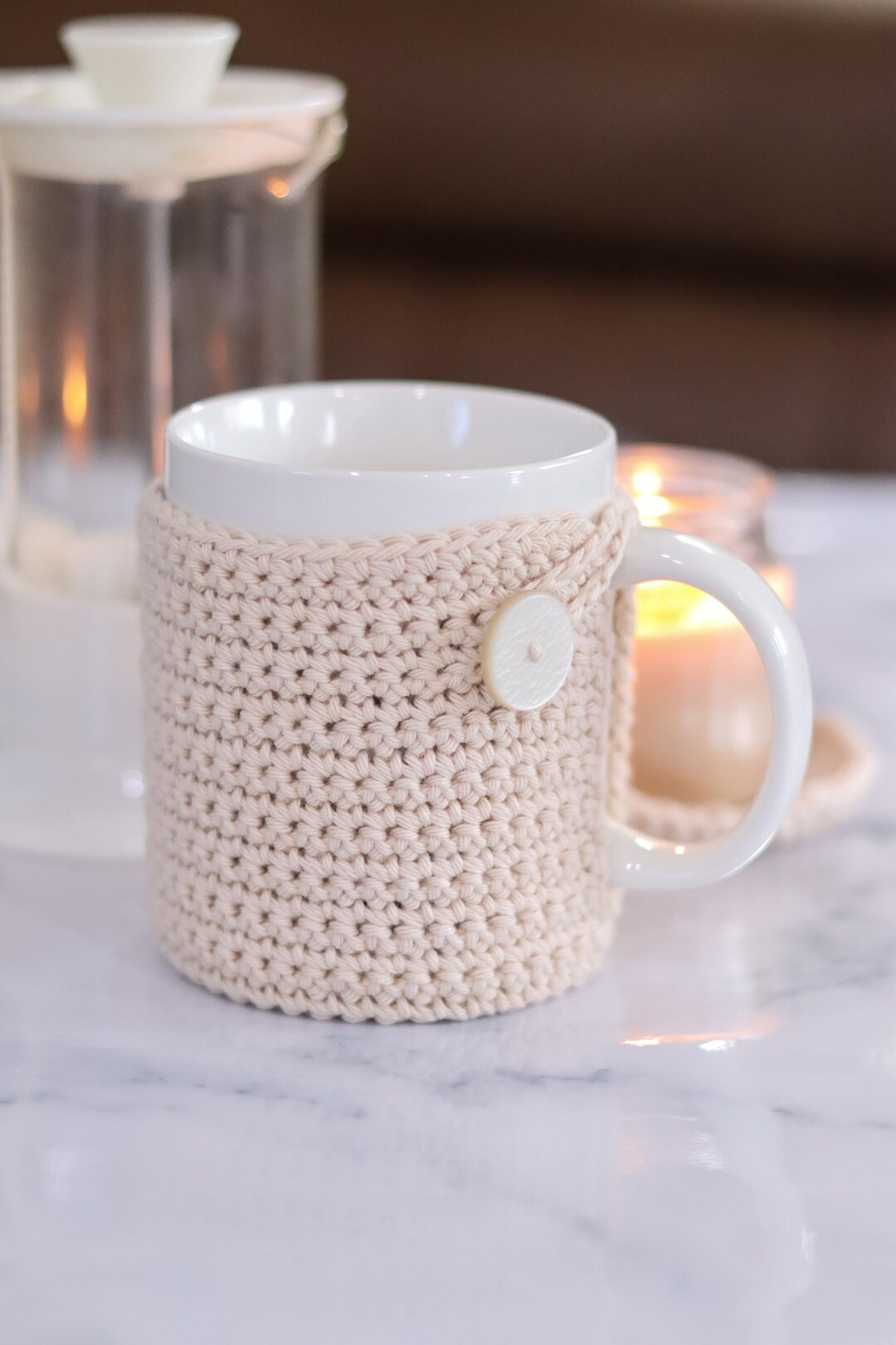 Mug Hug. Handmade Crochet Mug Cosy. Gift for Coffee and Tea Lovers. - Etsy