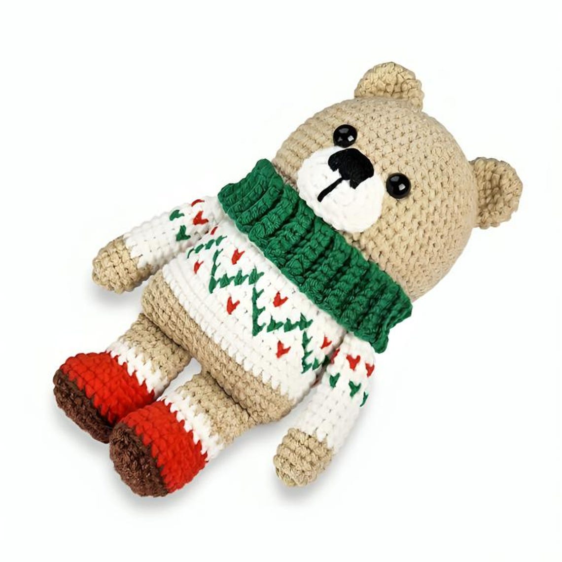Cozy Christmas Bear Crochet Pattern – Amigurumi Plush Toy Tutorial ...
