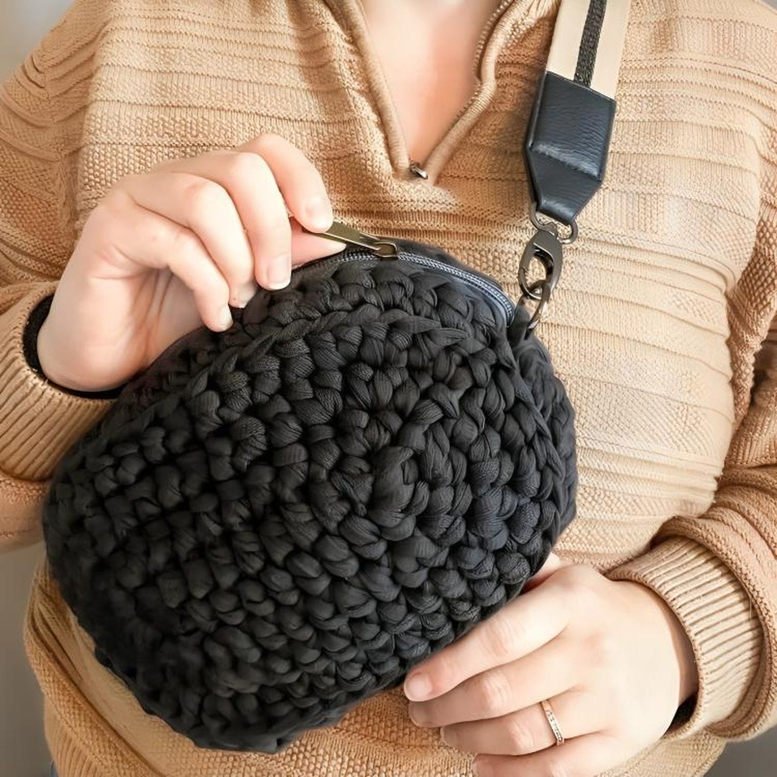 Crochet Belt Bag Pattern – the Betty Crossbody Bag, PDF Waist Bag ...