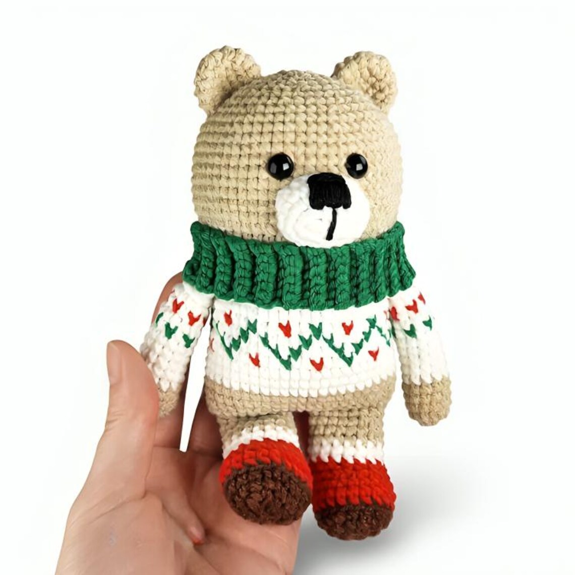 Cozy Christmas Bear Crochet Pattern – Amigurumi Plush Toy Tutorial ...