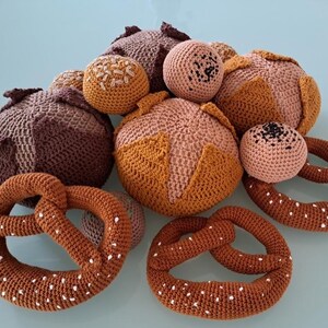 Bread Crochet Pattern Set | Amigurumi Bread Roll, Sourdough & Pretzel ...