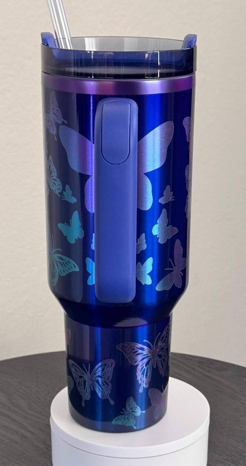 Stanley Star Shine 40oz Tumbler: Laser Engraved Butterfly Edition ...