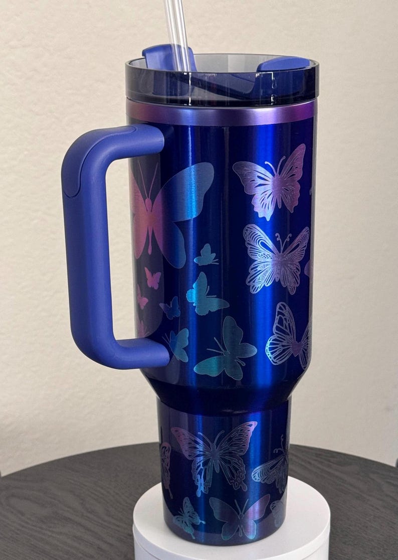 Stanley Star Shine 40oz Tumbler: Laser Engraved Butterfly Edition ...
