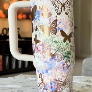 Stanley Butterfly Calia Art Olive Eden 30oz Laser Engraved Authentic ...