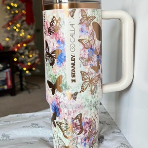 Stanley Butterfly Calia Art Olive Eden 30oz Laser Engraved Authentic ...