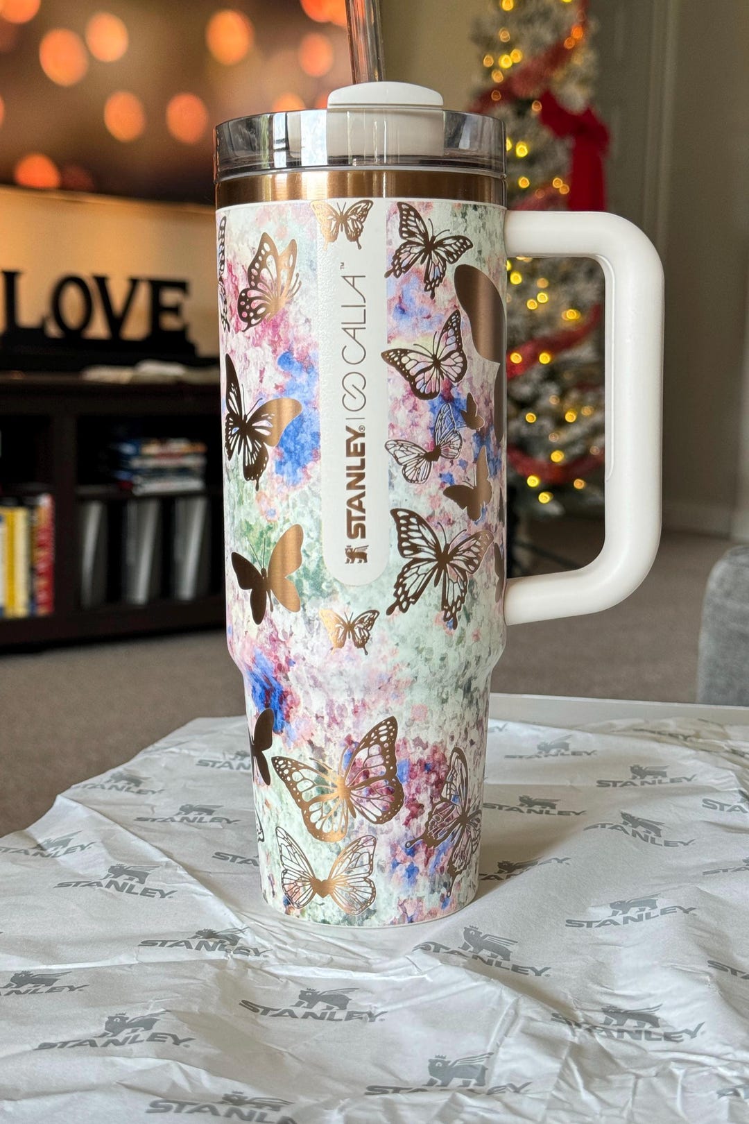Stanley Butterfly Calia Art Olive Eden 30oz Laser Engraved Authentic ...