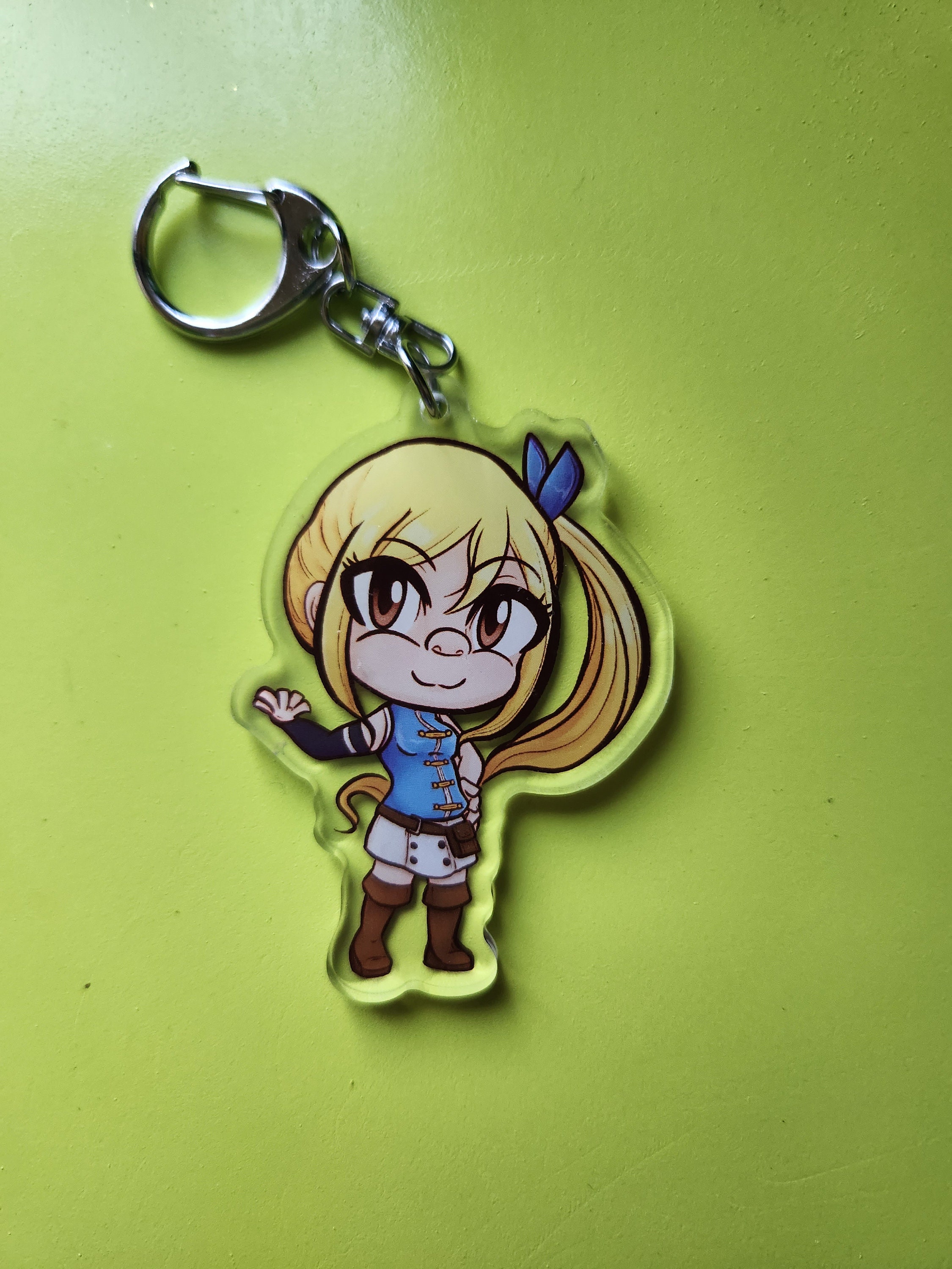 Fairy Tail Natsu/lucy/wendy Acrylic Charms / Keychain 2.5 - Etsy