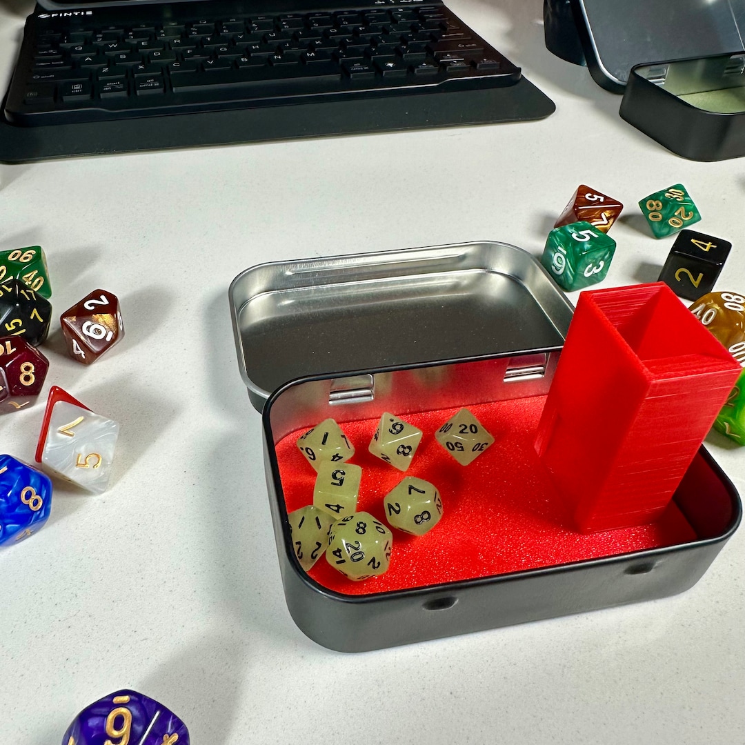 Pocket Roll Master | Travel Dice Tower and Set | D&D Travel Dice Tower ...