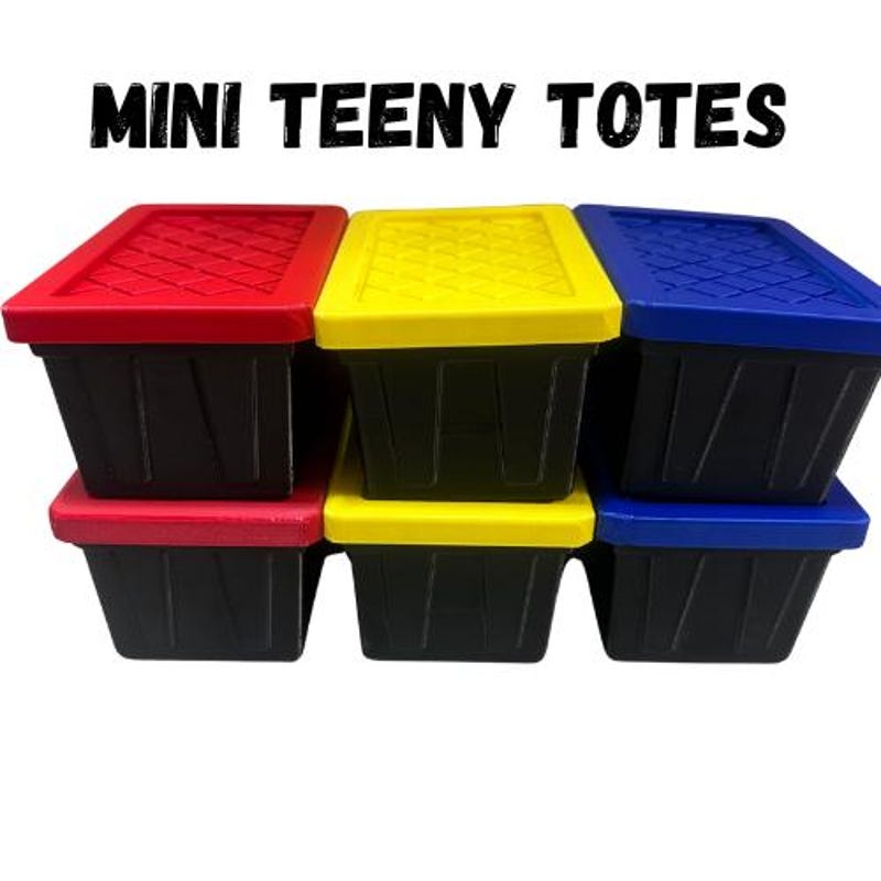 Mini Tote Storage Bin - Etsy