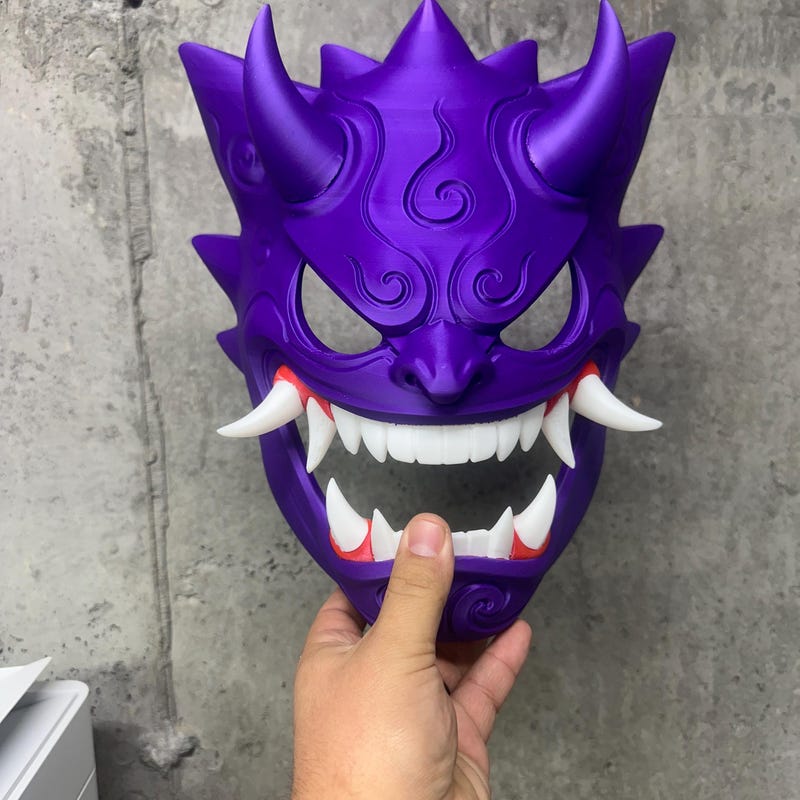 Oni Face Mask - Etsy