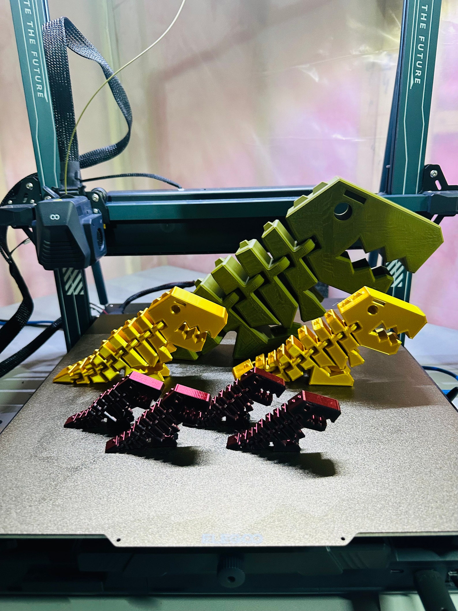 The Flexi Rex Multiple Size Flexi Rexi Flexi Rexi Fidget Dinosaur ...