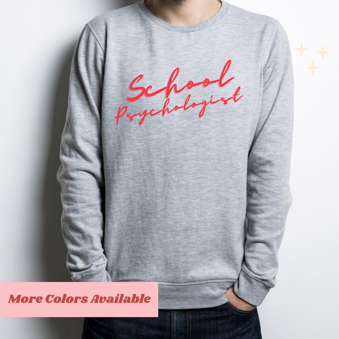 School Psychologist [retro Red Design] Unisex Crewneck Sweatshirt ...
