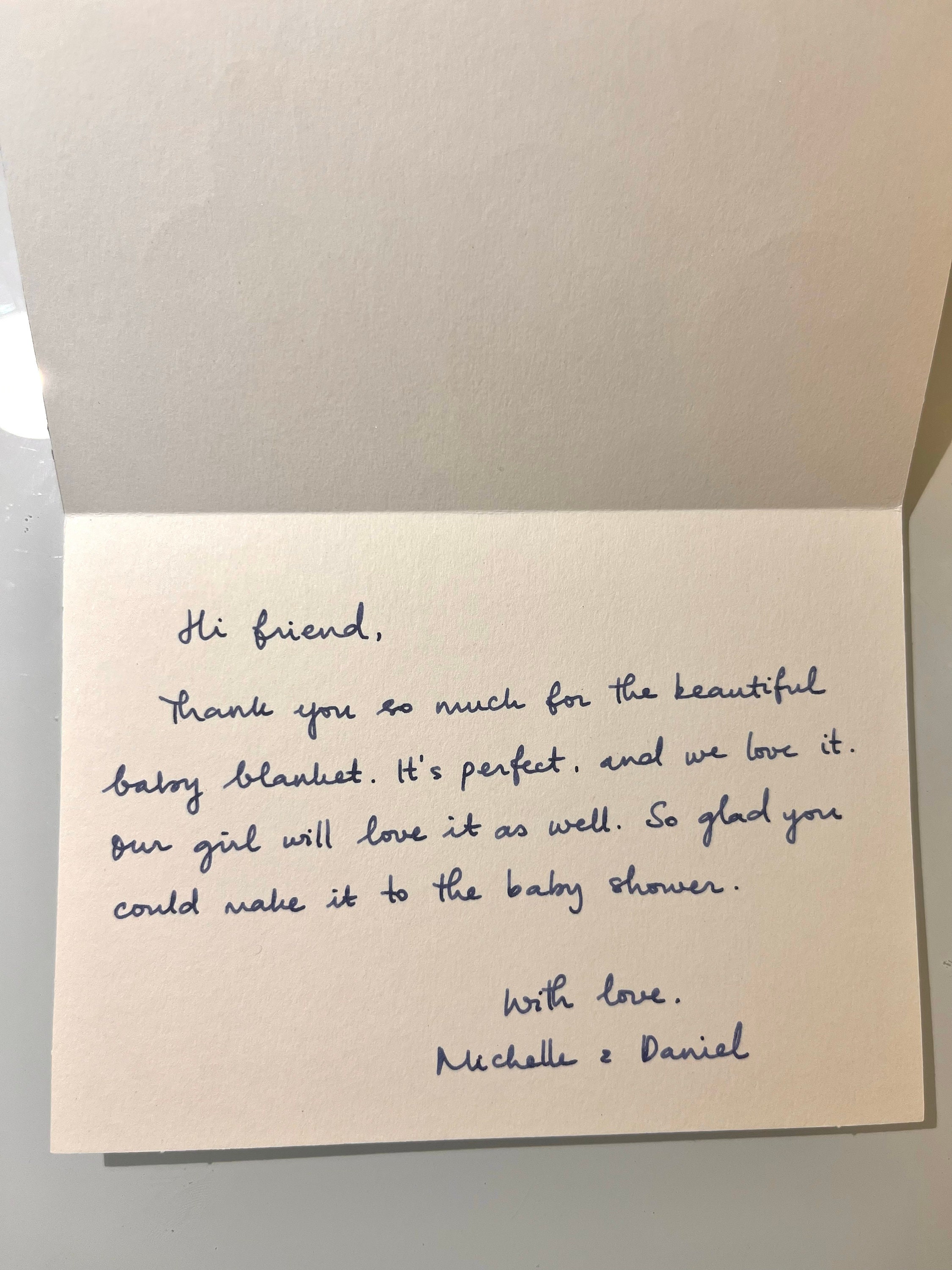 BULK ORDER - Handwritten Thank You Card for Wedding, Baby Shower ...