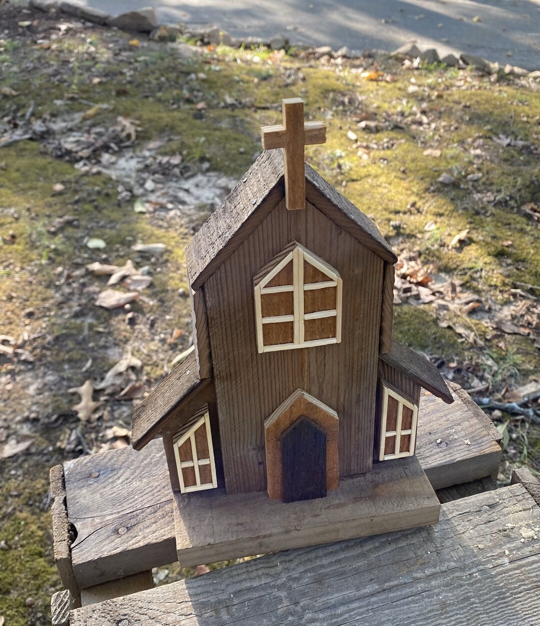 Handmade Decorative "old Country Church" Made From Reclaimed Vintage ...