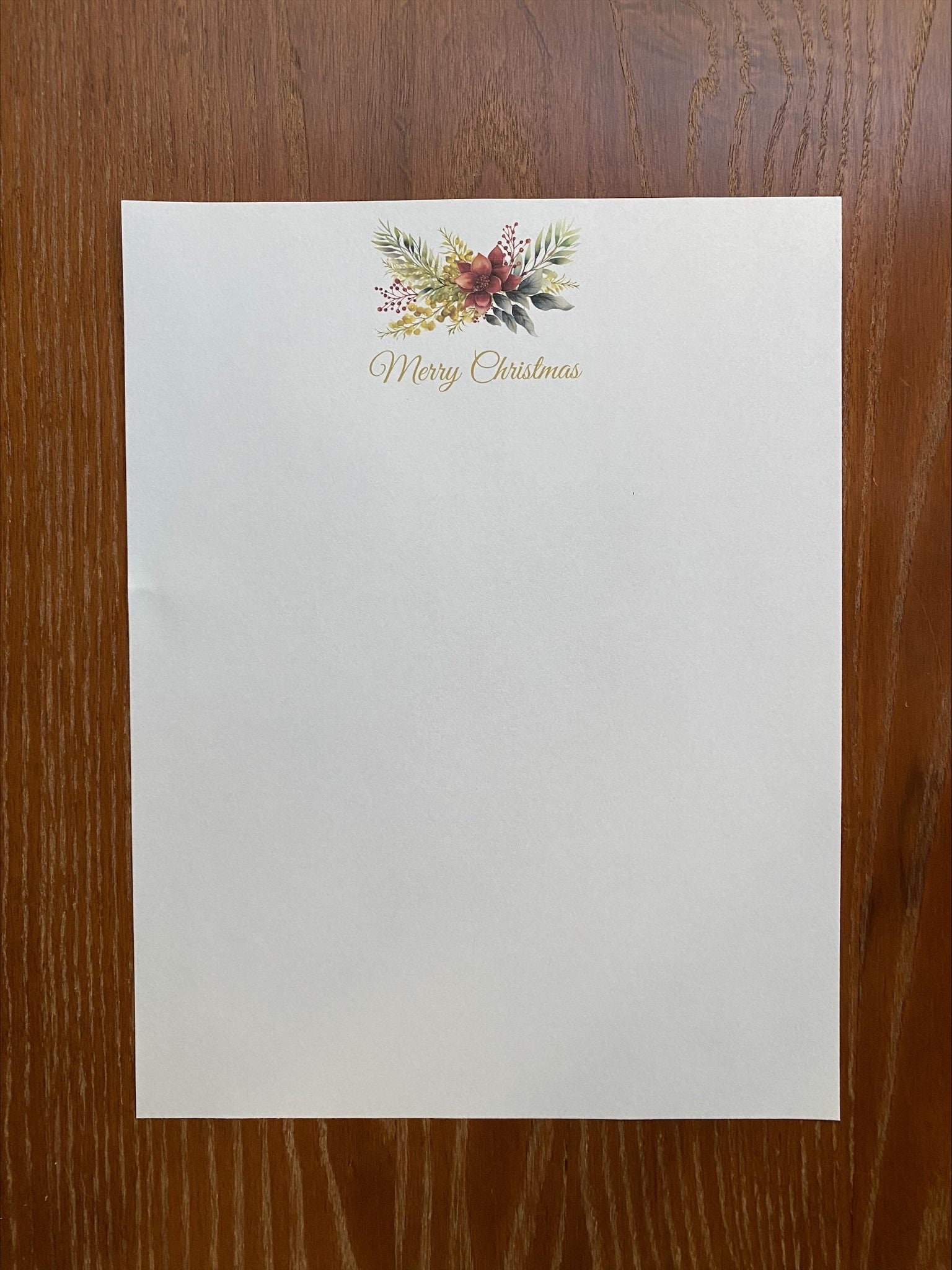 Printable Christmas Stationery Digital Download SVG and PNG - Letter ...