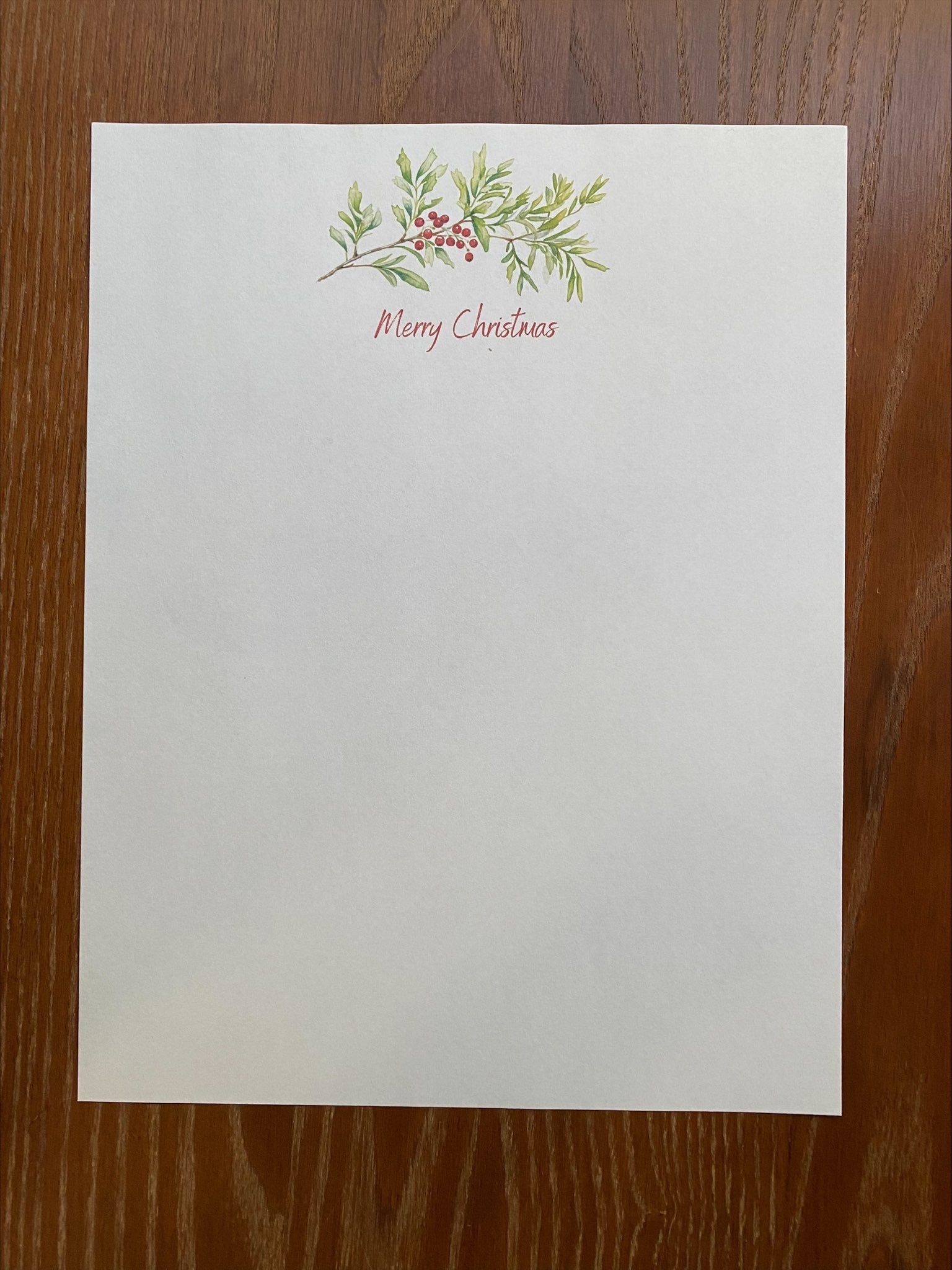 Printable Christmas Stationery Digital Download SVG and PNG - Letter ...