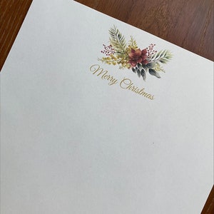 Printable Christmas Stationery Digital Download SVG and PNG - Letter ...