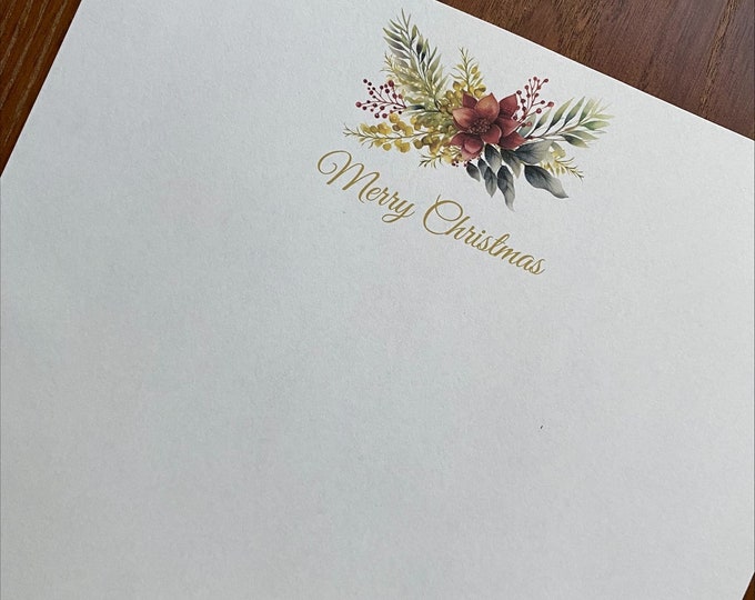 Printable Christmas Stationery Digital Download - Instant Editable ...