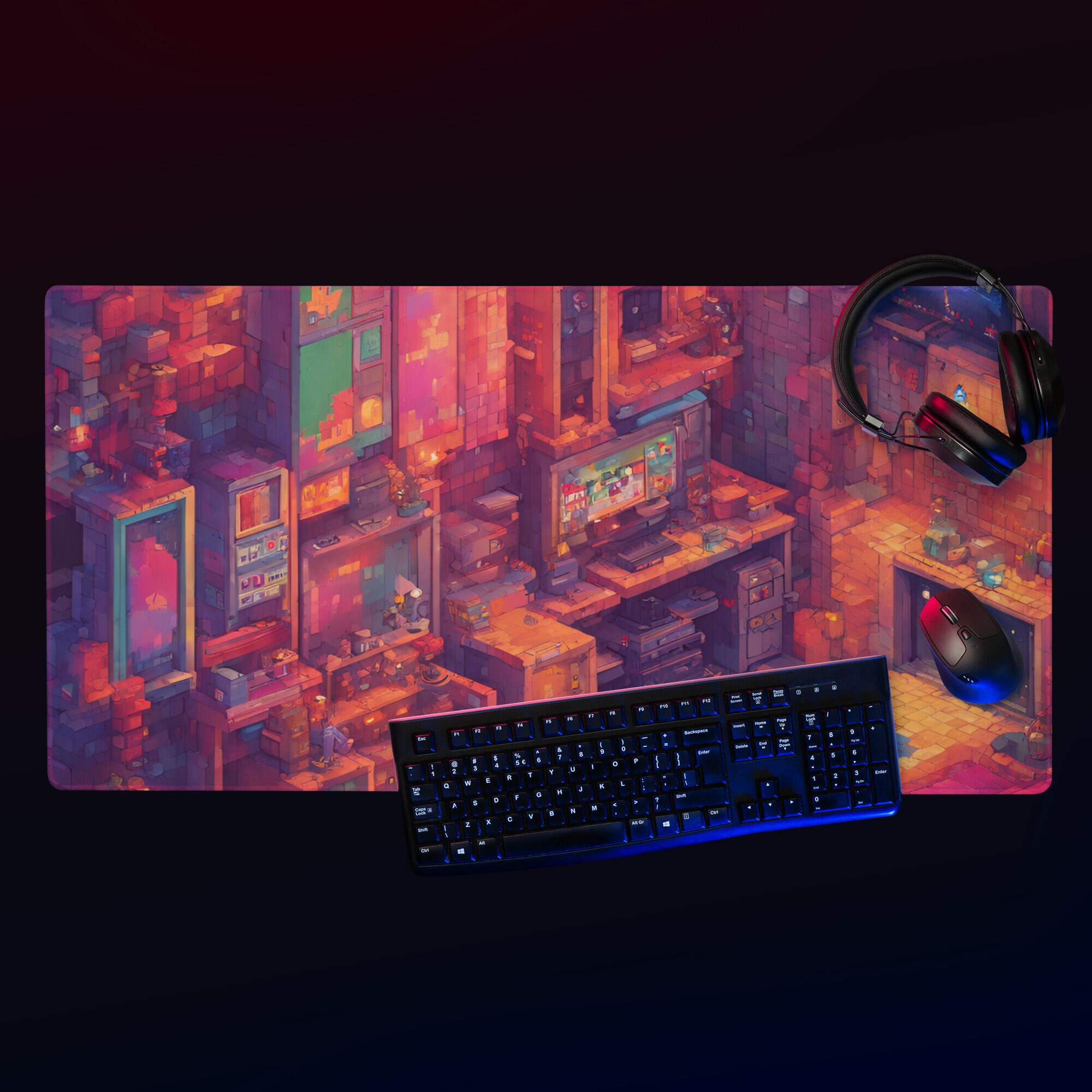 Gamer's Paradise XL: Pixelated Gaming Room 36 X - Etsy