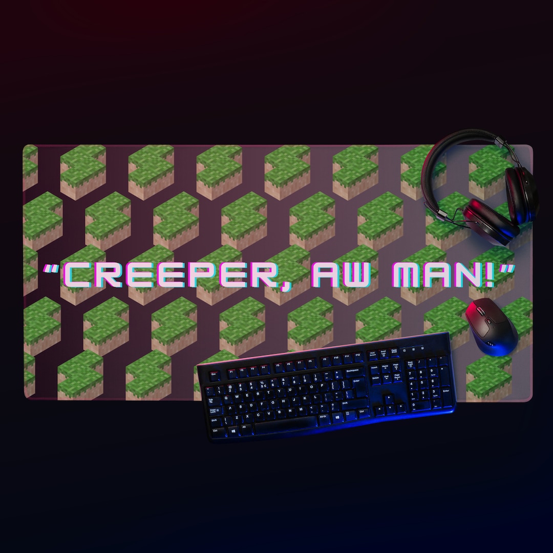 Minecraft Gaming Mousepad 36 X 18 - Etsy