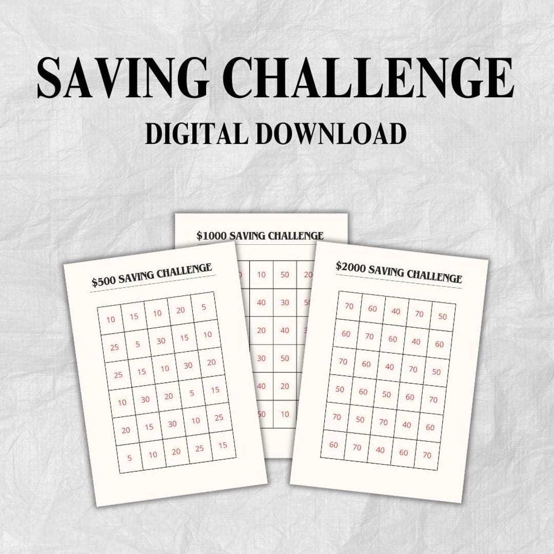 SAVING CHALLENGE - Etsy