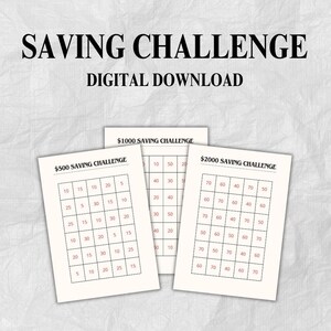 SAVING CHALLENGE - Etsy