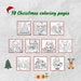 10 Christmas Coloring Pages - Etsy