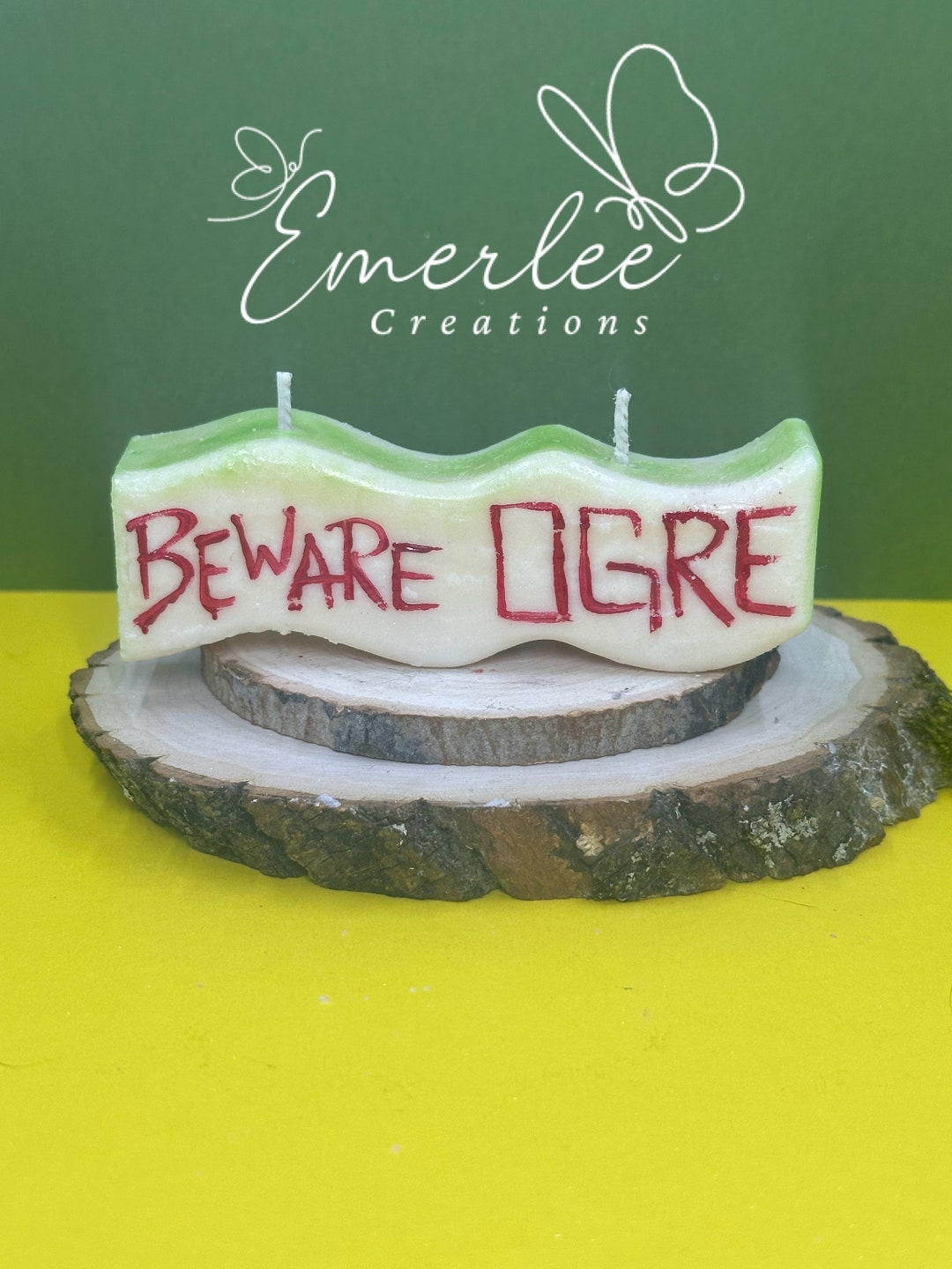 Beware Ogre and Get Out Sign Candle Set, Novelty Candle Gift, Fun Home ...