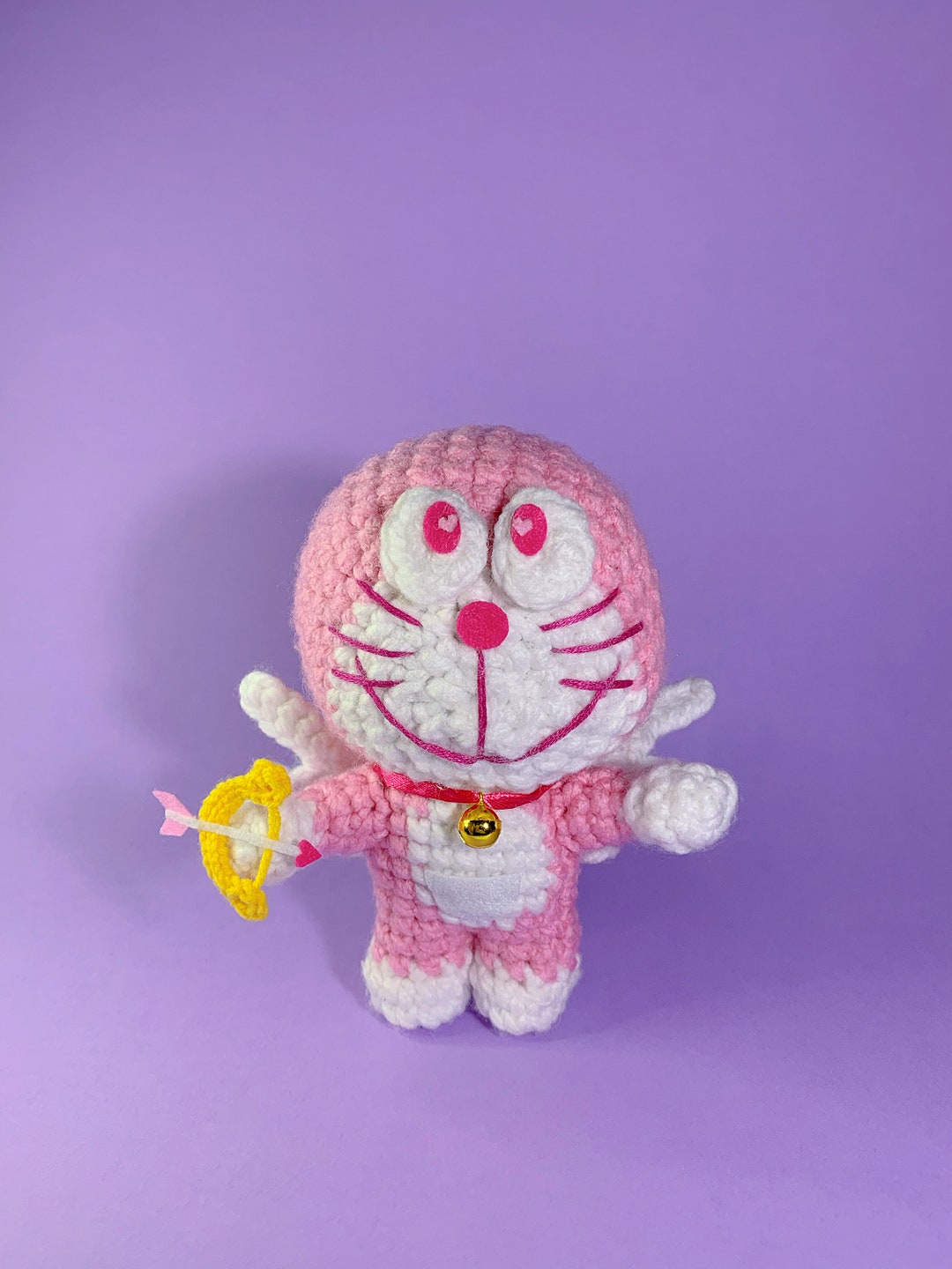 Cupid Doraemon Amigurumi Written Crochet Pattern | Valentine’s Day - Etsy