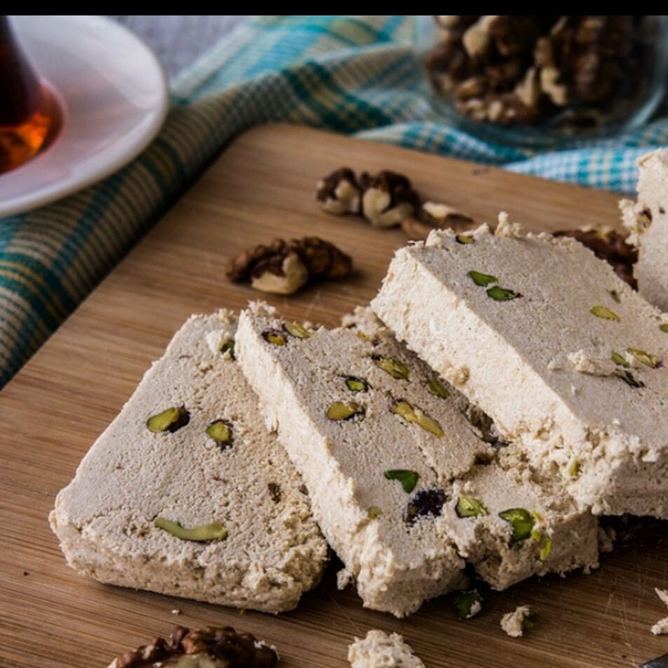 Traditional Halva With Pistachio,pistachio Sesame,tahini Halva,gourmet ...