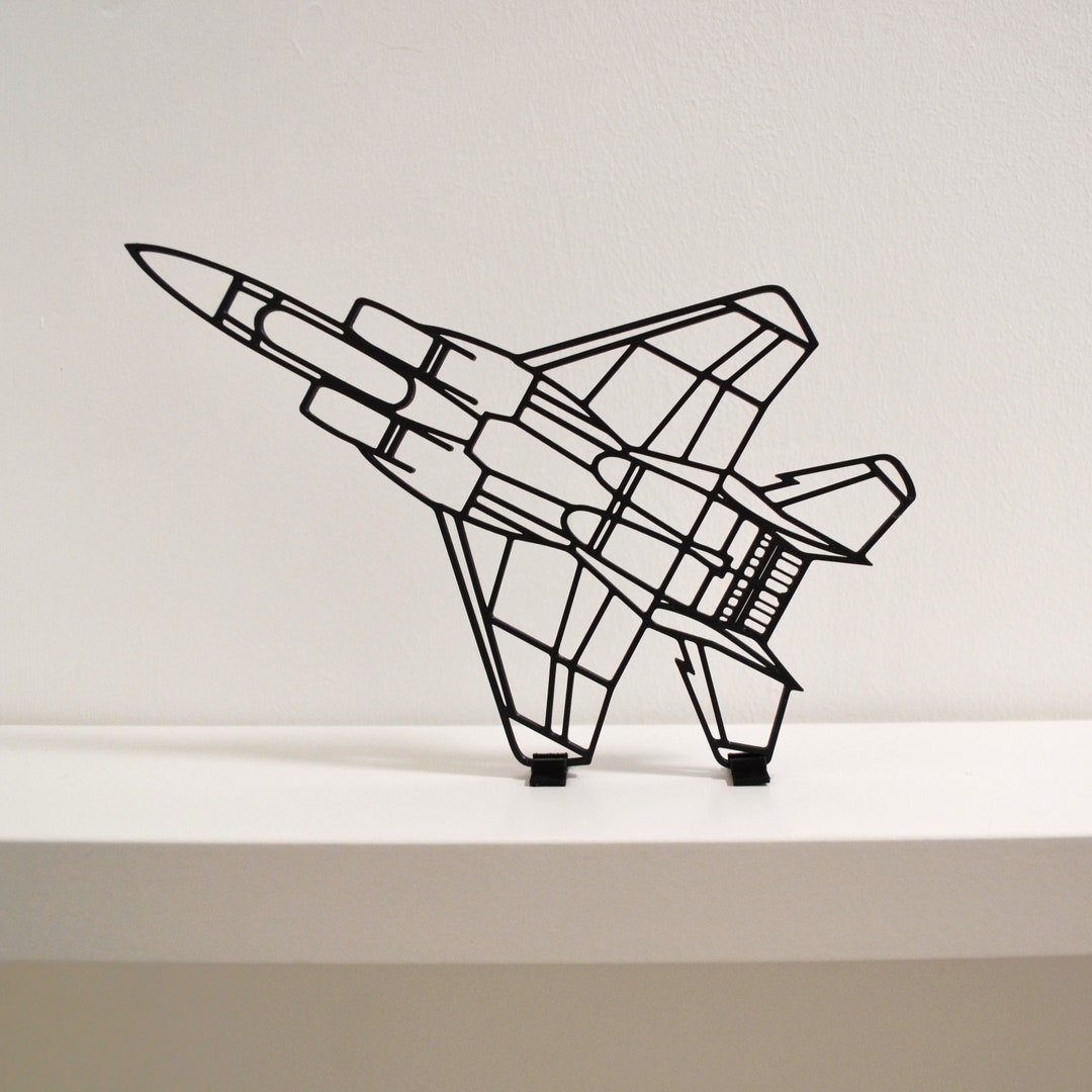 F15 Fighter Jet Military Wall Desk Decor USAF US Air Force Aviation ...