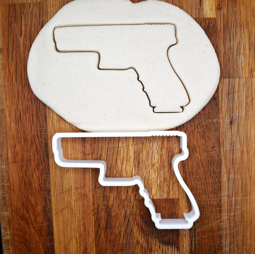 Pistol Cookie Cutter Glock Gun Firearm Fondant Cutter Gift - Etsy