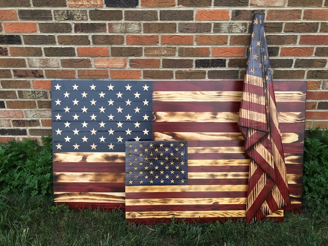 Rustic US Flag - Etsy