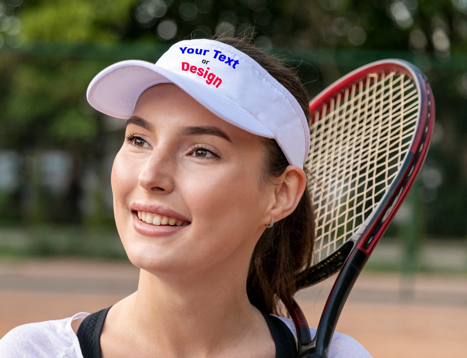 Custom Visors, Your Text, Image, Design and Logo Printed (DTF) Visors ...