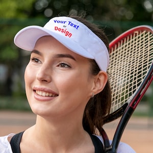 Custom Visors, Your Text, Image, Design and Logo Printed (DTF) Visors ...