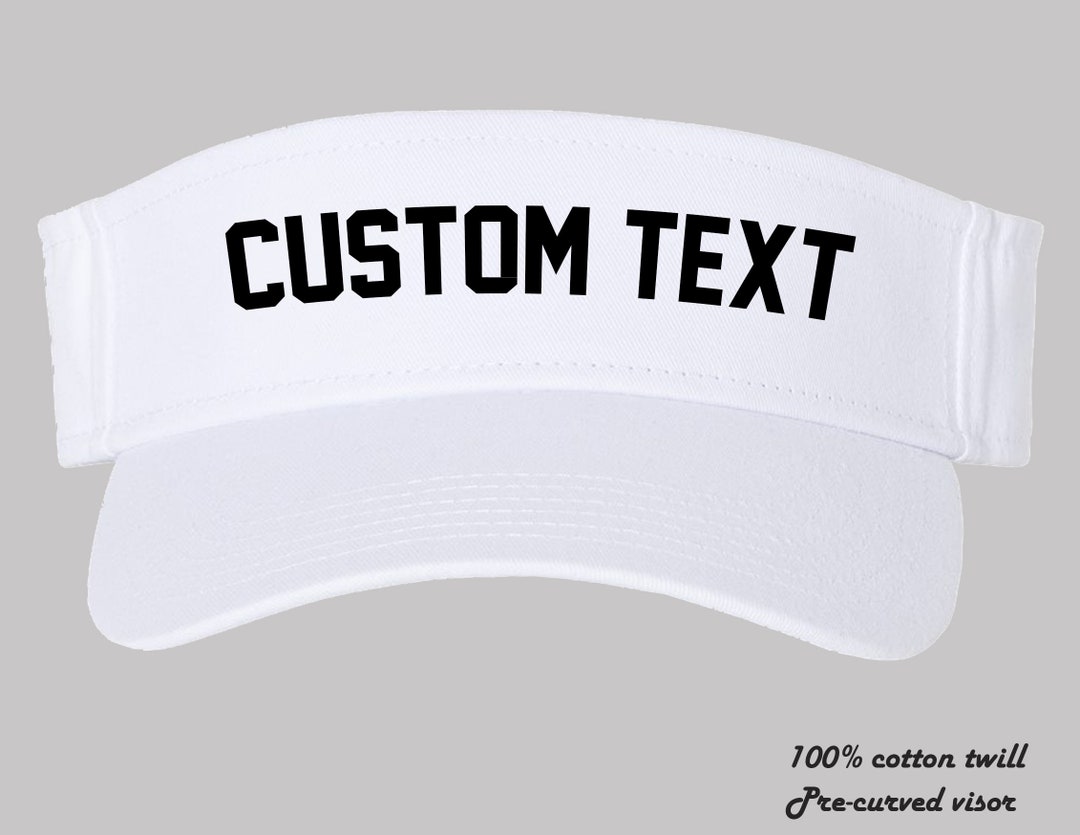 Custom Visors, Your Text, Image, Design and Logo Printed DTF Visors - Etsy