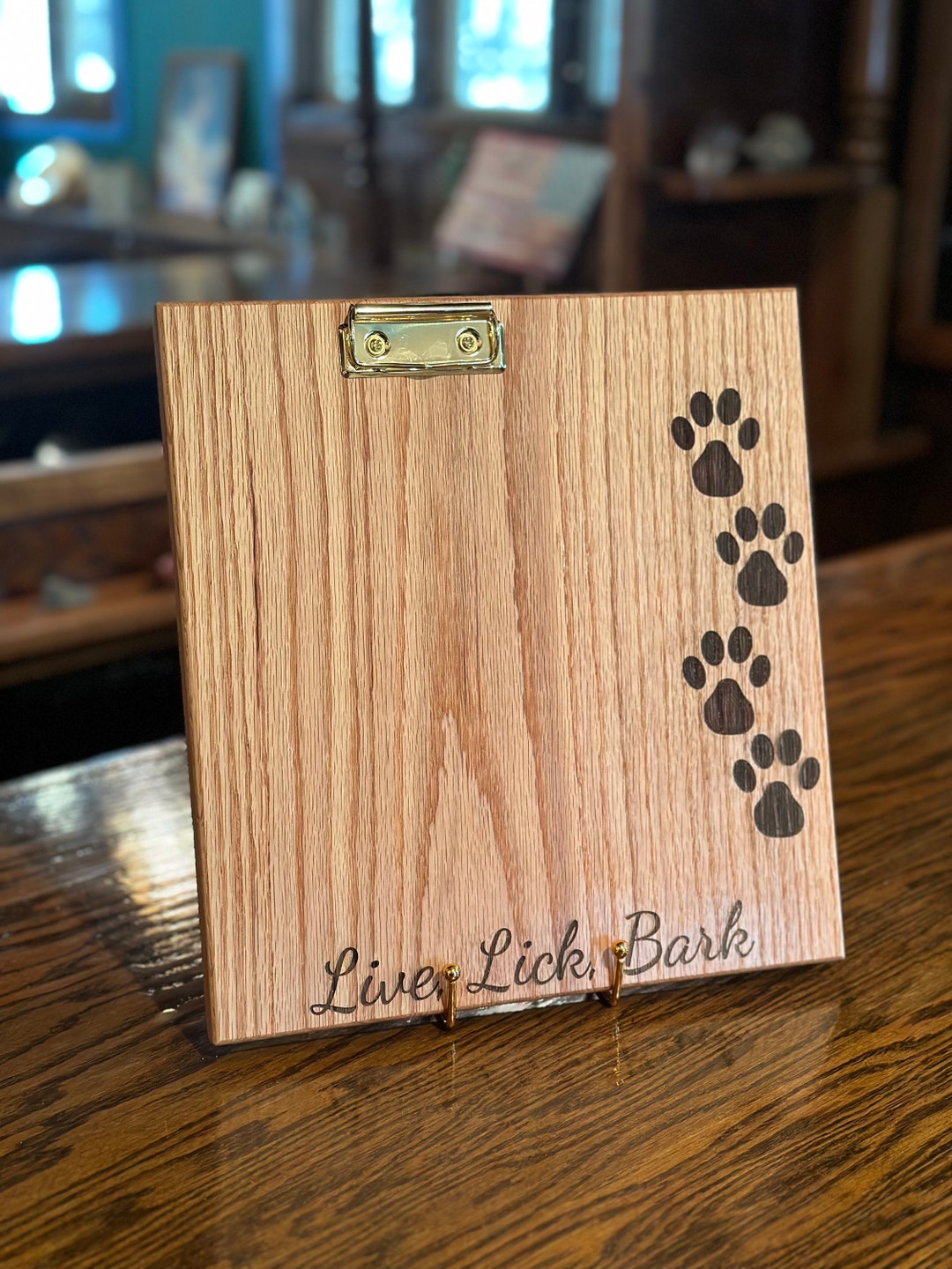 Dog Themed Picture Board: Wood Oak personalized - Etsy