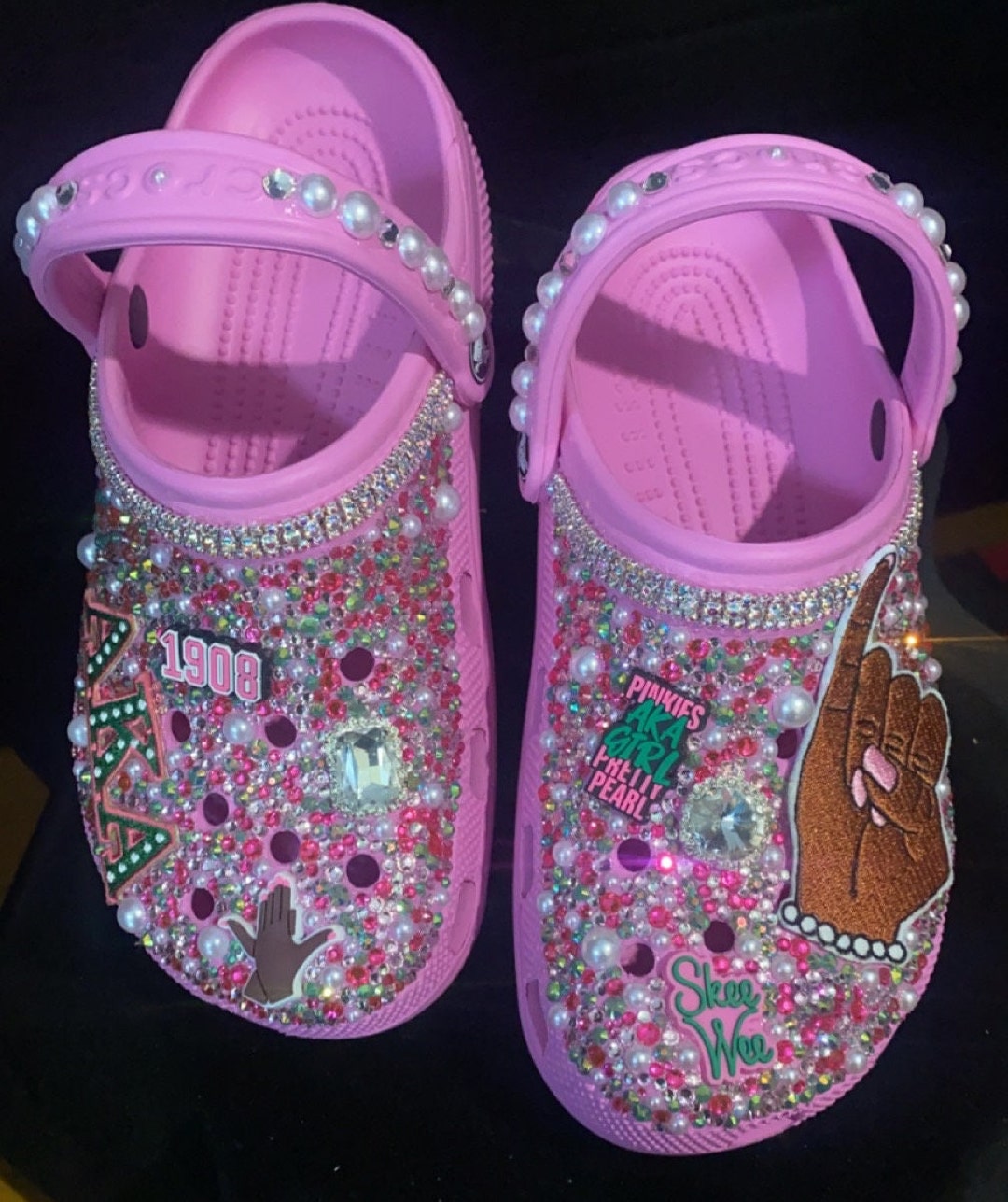 AKA Custom Crocs, Personalized AKA Shoes, Custom Crocs, AKA Gifts - Etsy