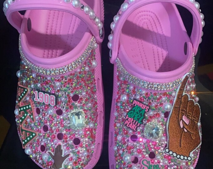 AKA Custom Crocs, Personalized AKA Shoes, Custom Crocs, AKA Gifts - Etsy