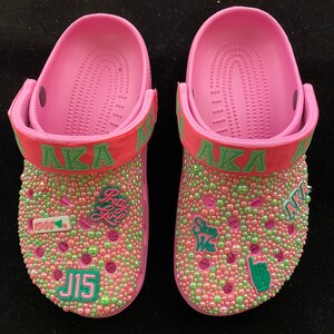 AKA Custom Crocs, Personalized AKA Shoes, Custom Crocs, AKA Gifts - Etsy