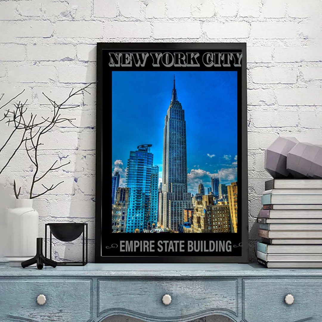 Empire State Building Poster-vintage Poster,home Decor,antique ...