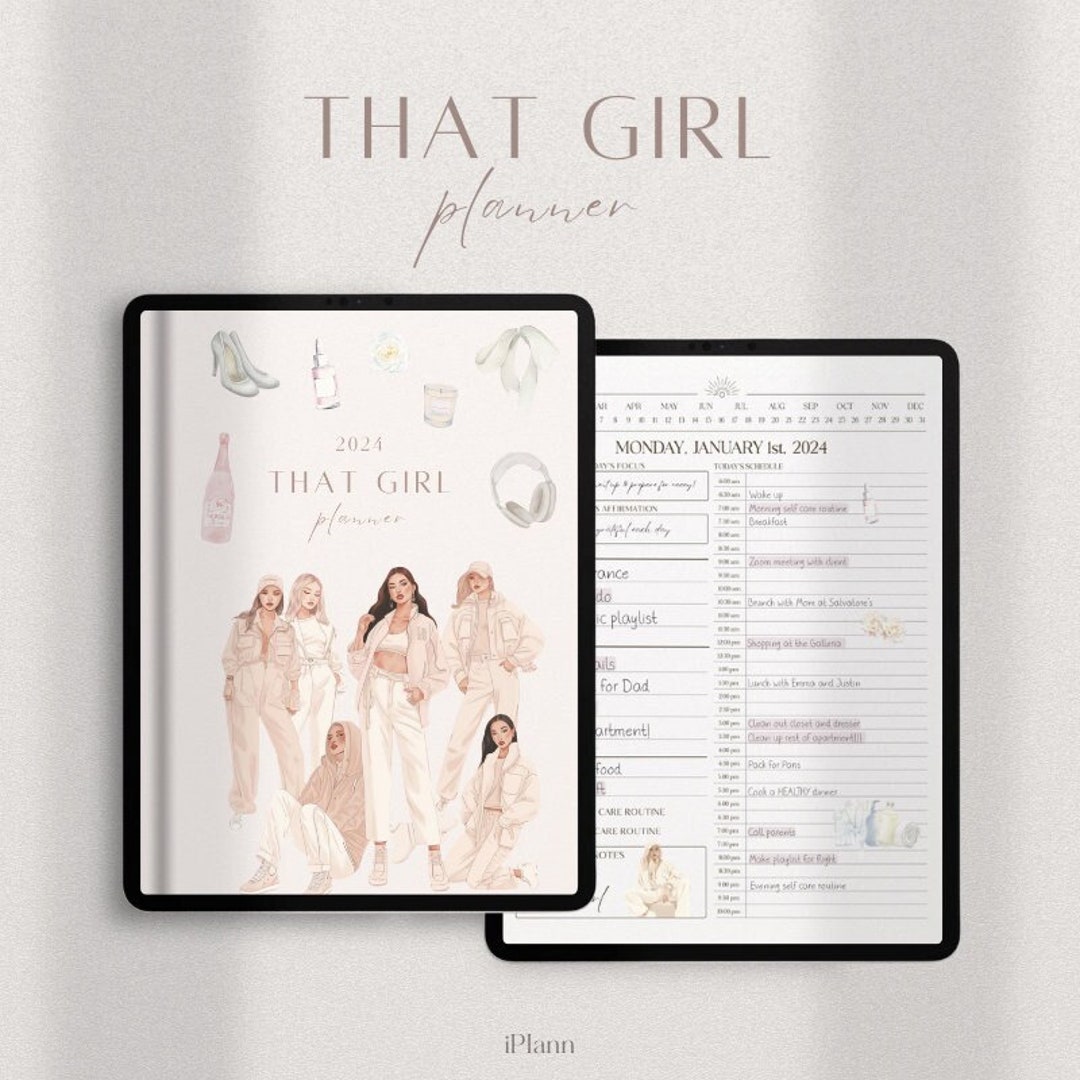 THAT GIRL 2024 Digital Planner Daily, Weekly, Monthly Goodnotes iPad ...