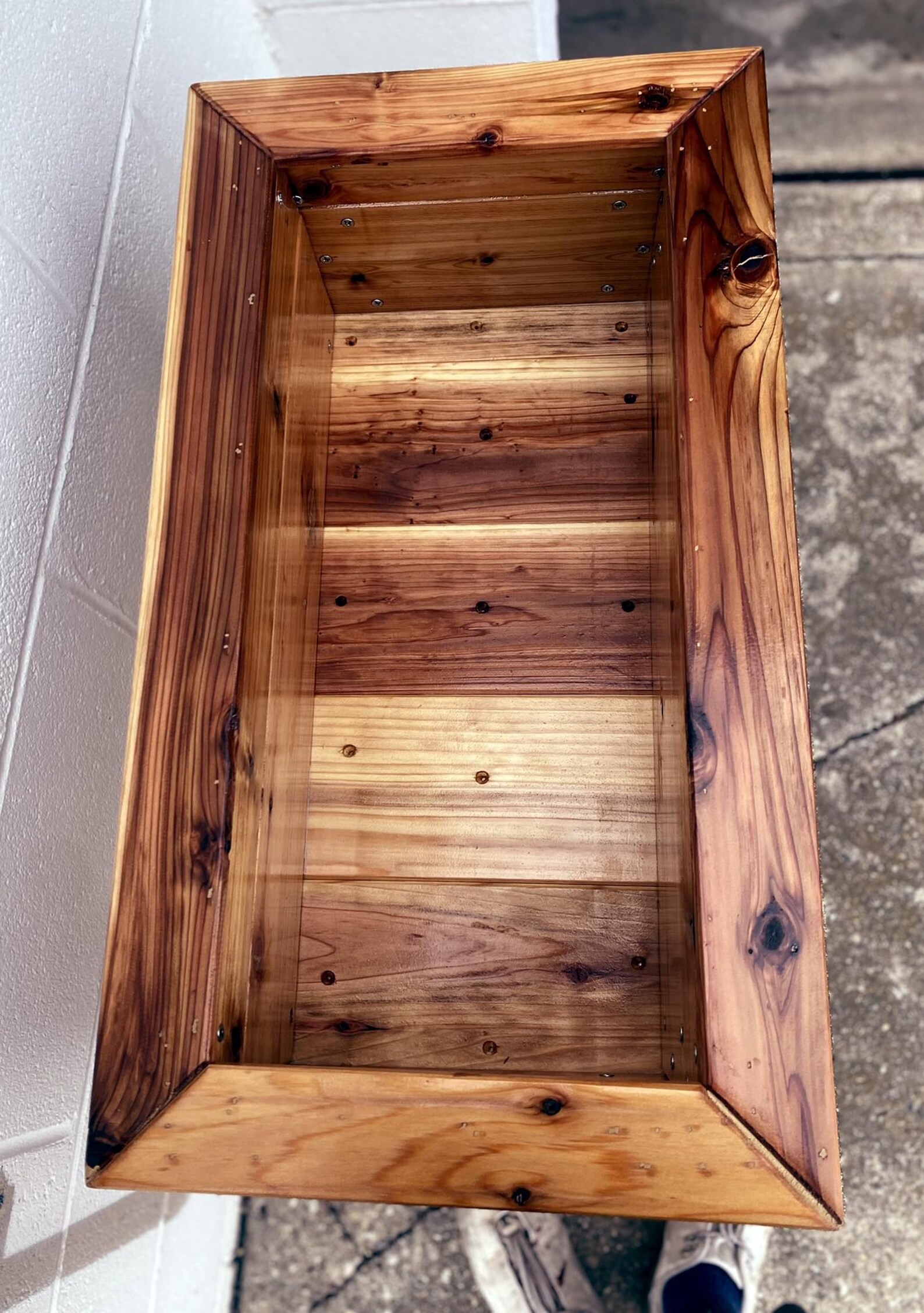 Raised Cedar Planter With Bottom Rack 24"x13"x30" 20 Year All Weather ...