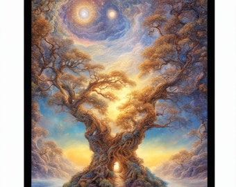 Heart Chakra Awakening Canvas Print, Reiki Art, Therapy Office Decor ...