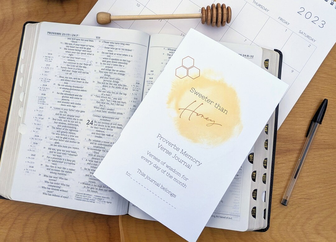 Proverbs Scripture Journal | Daily Memory Verse Journal | Bible Reading ...