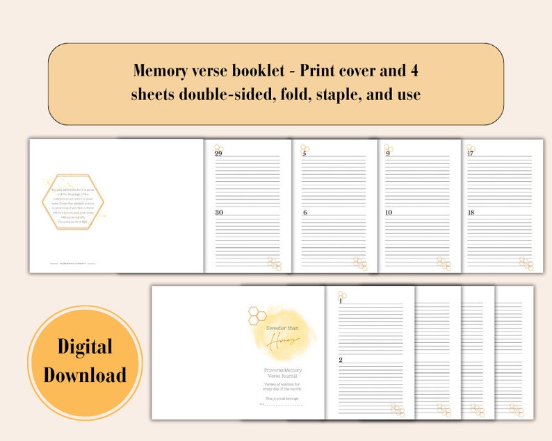 Proverbs Scripture Journal Daily Memory Verse Journal Bible Reading ...