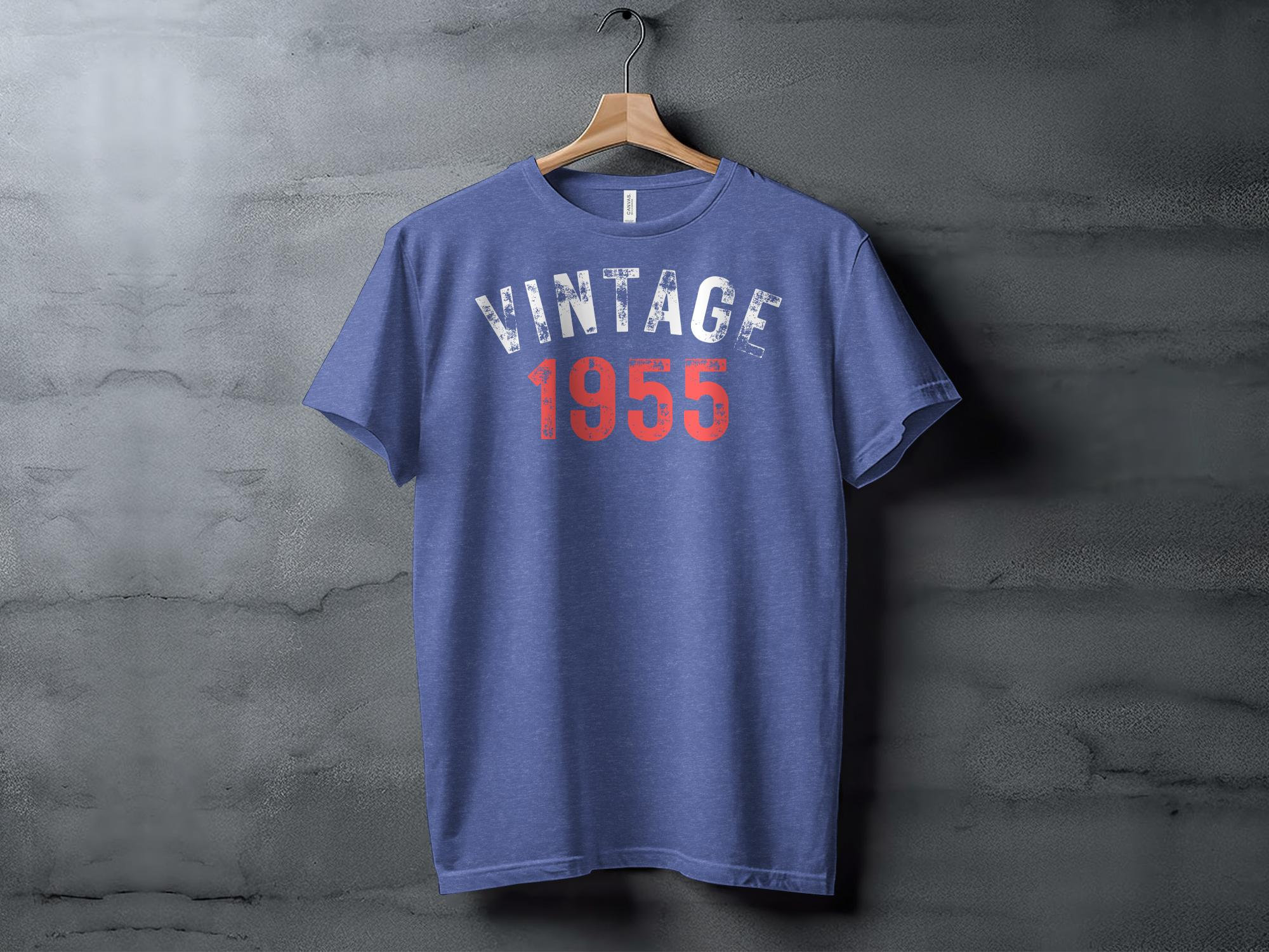 Vintage 1955 Shirt, Birthday Shirt, 1955 Retro Shirt, Custom Year ...